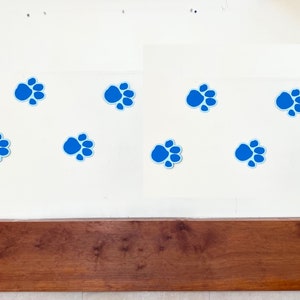Blue Paw Print Wall Centerpieces Cutouts Decorations Blue - Etsy