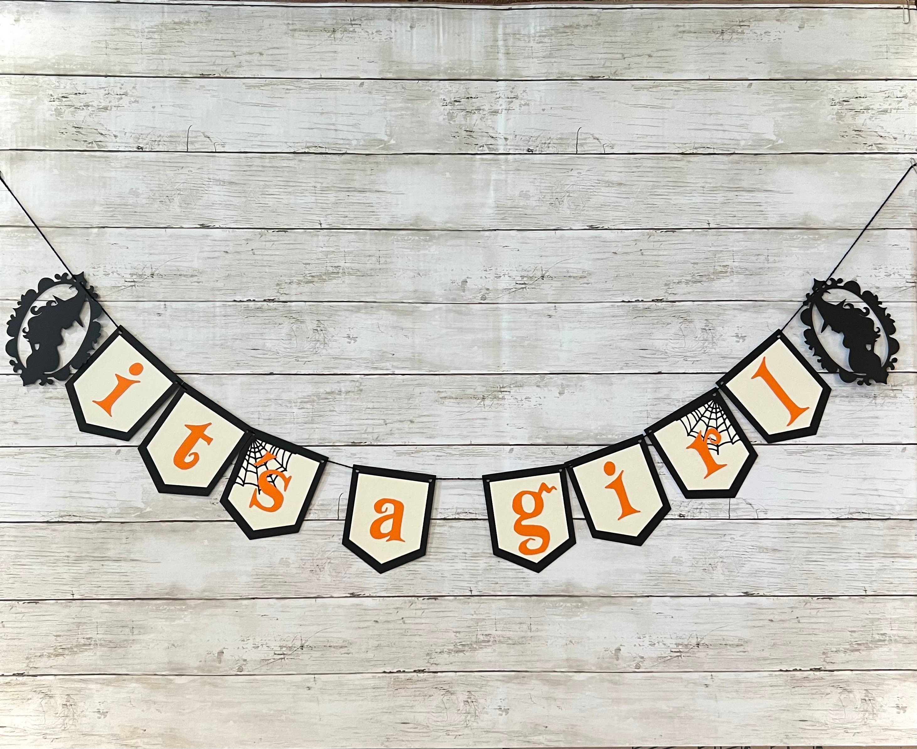 Halloween Baby Shower Gender Reveal Cauldron Witch Baby Brewing Garland ...