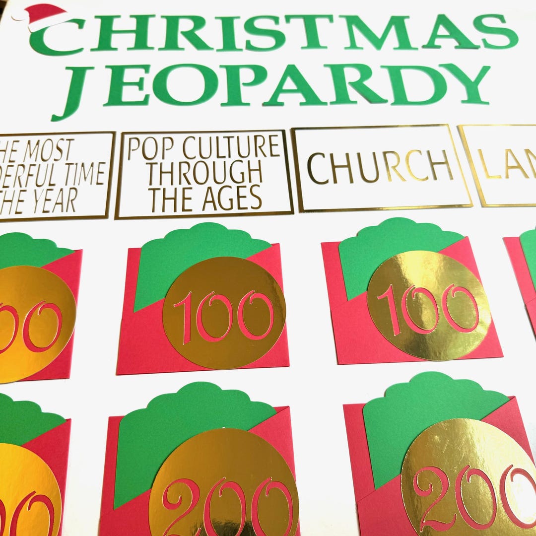 Christmas Holiday Office Party Winter Jeopardy Trivia Party Game Games ...