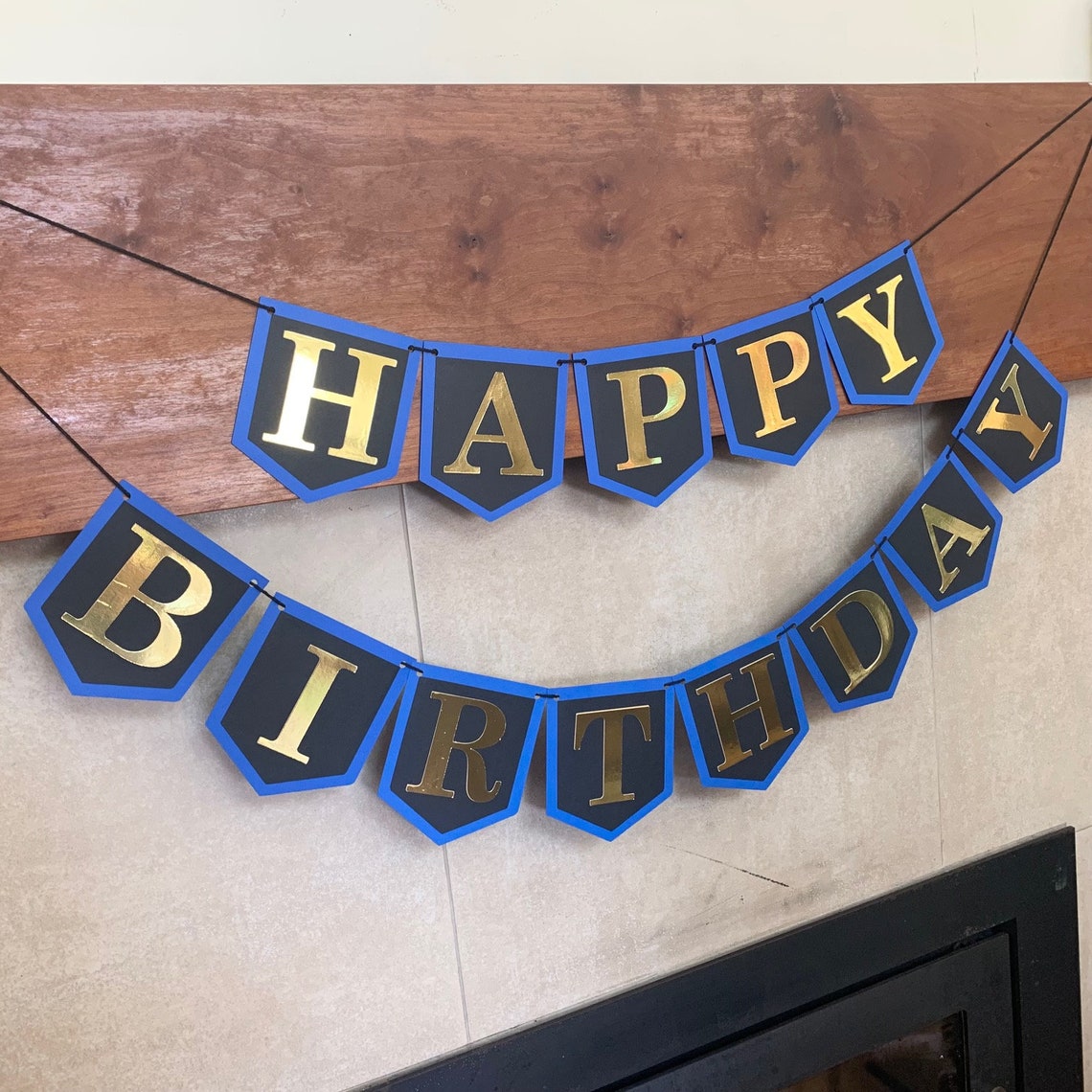 Blue Black Gold Police Officer Cop Policeman Law Enforcement | Etsy