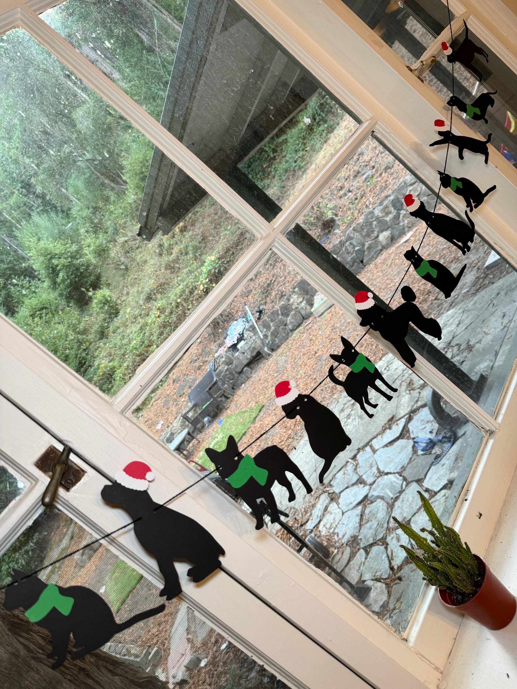 Christmas Holiday Cat Dog Santa Vet Veterinary Clinic Decor Decorations ...