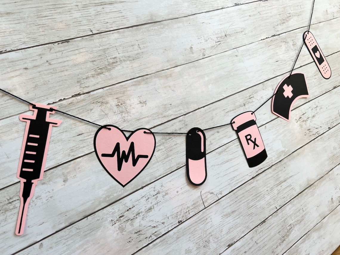 Black Pink Nurse Doctor Medical Assistant PA Lab Surgical - Etsy