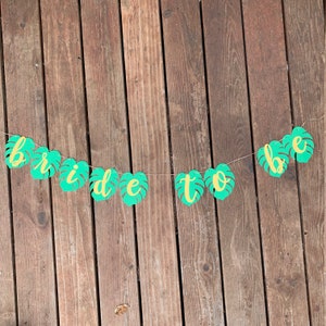Tropical Bride to Be Banner Tropical Bridal Shower Banner - Etsy
