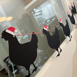 Chicken Chick Farm Rooster Christmas Winter Holiday Pet Santa Vet ...