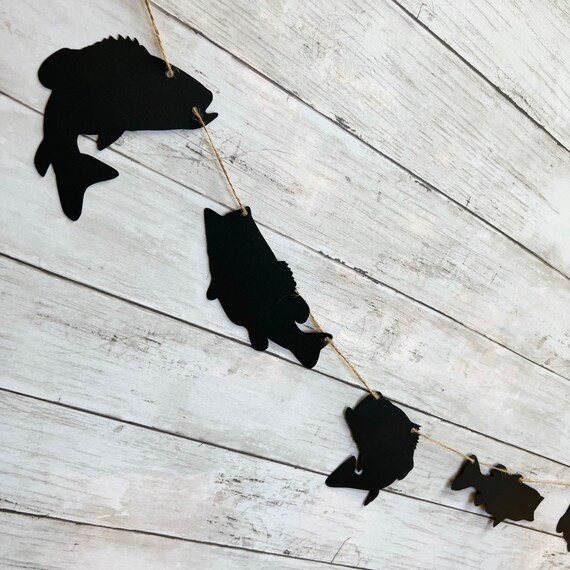 Bass Fishing Birthday Banner Garland Bass Fishing Party | Etsy