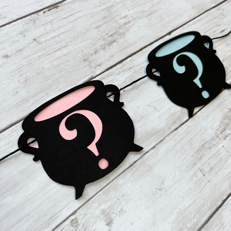 Halloween Baby Shower Gender Reveal Cauldron Witch Baby Brewing Garland ...
