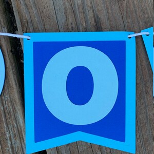 Blue Paw Print ONE Birthday Banner | Blues Highchair Banner | Blues ...