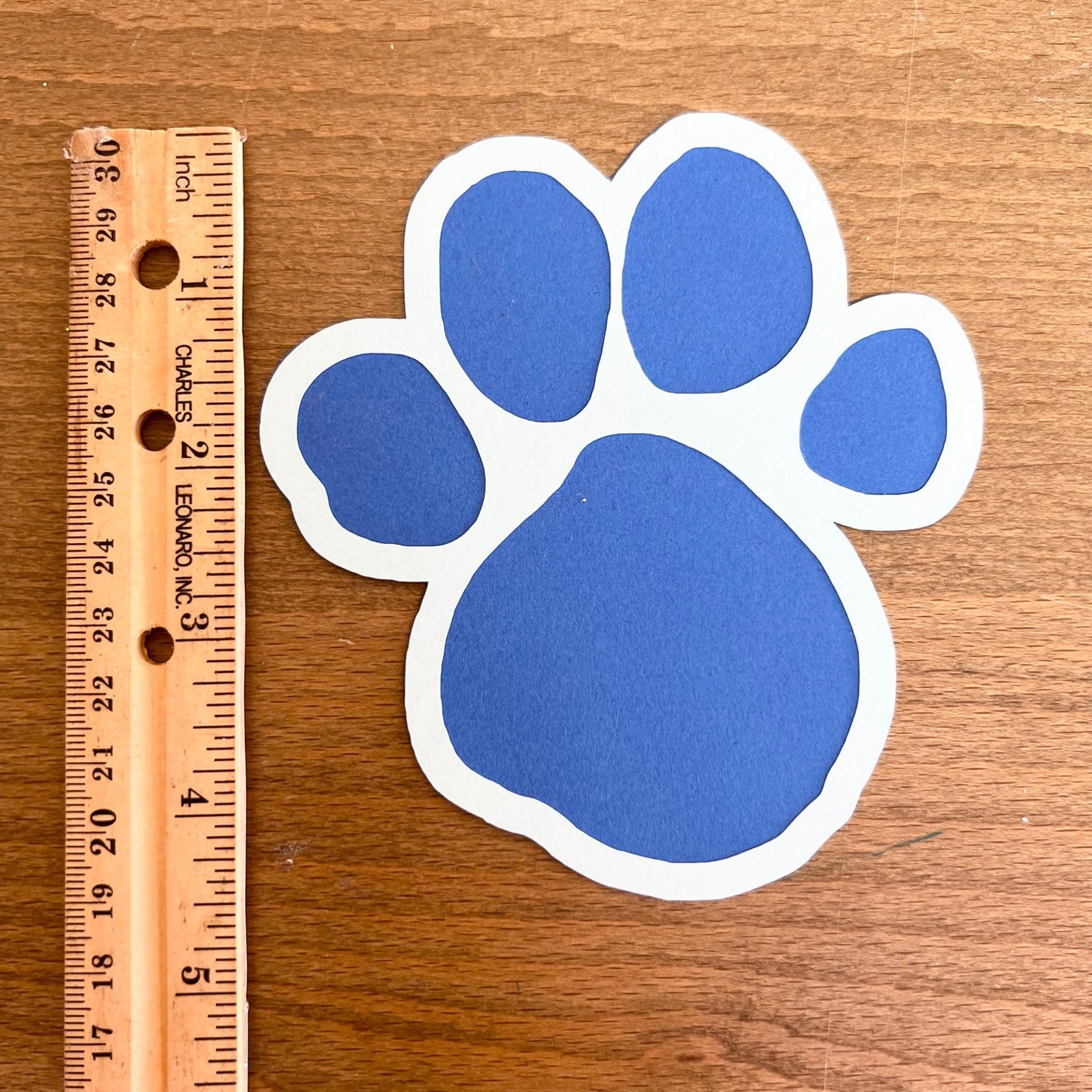 Blue Paw Print Wall Centerpieces Cutouts Decorations Blue - Etsy