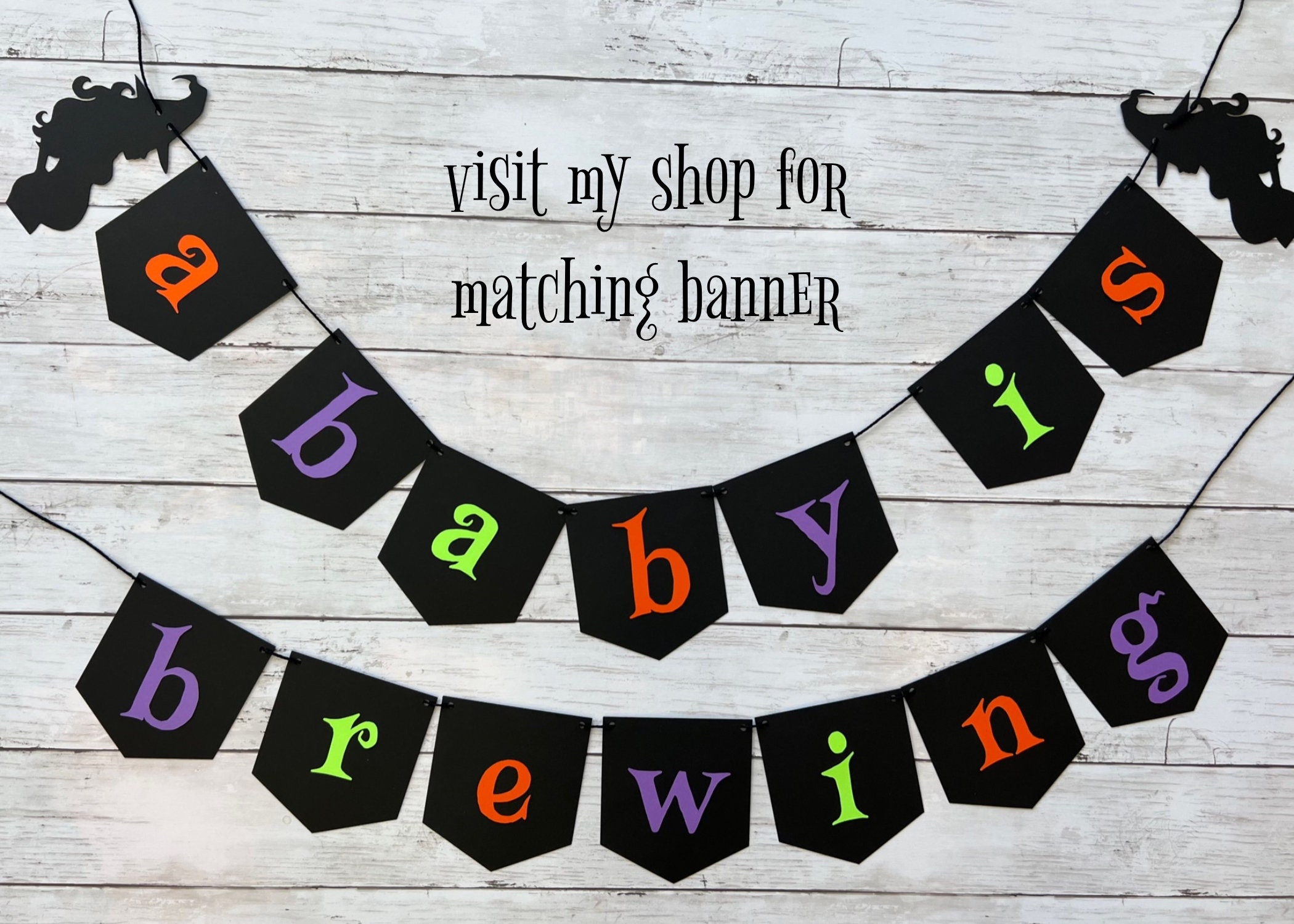 Halloween Baby Shower Gender Reveal Cauldron Witch Baby Brewing Cupcake ...
