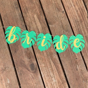 Tropical Bride to Be Banner Tropical Bridal Shower Banner - Etsy