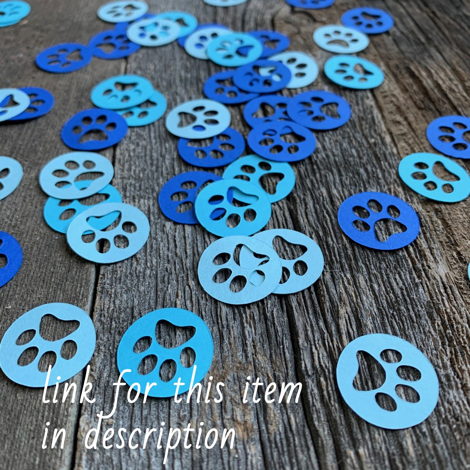 Customized Blue Paw Print Name Banner Blues Birthday Banner | Etsy