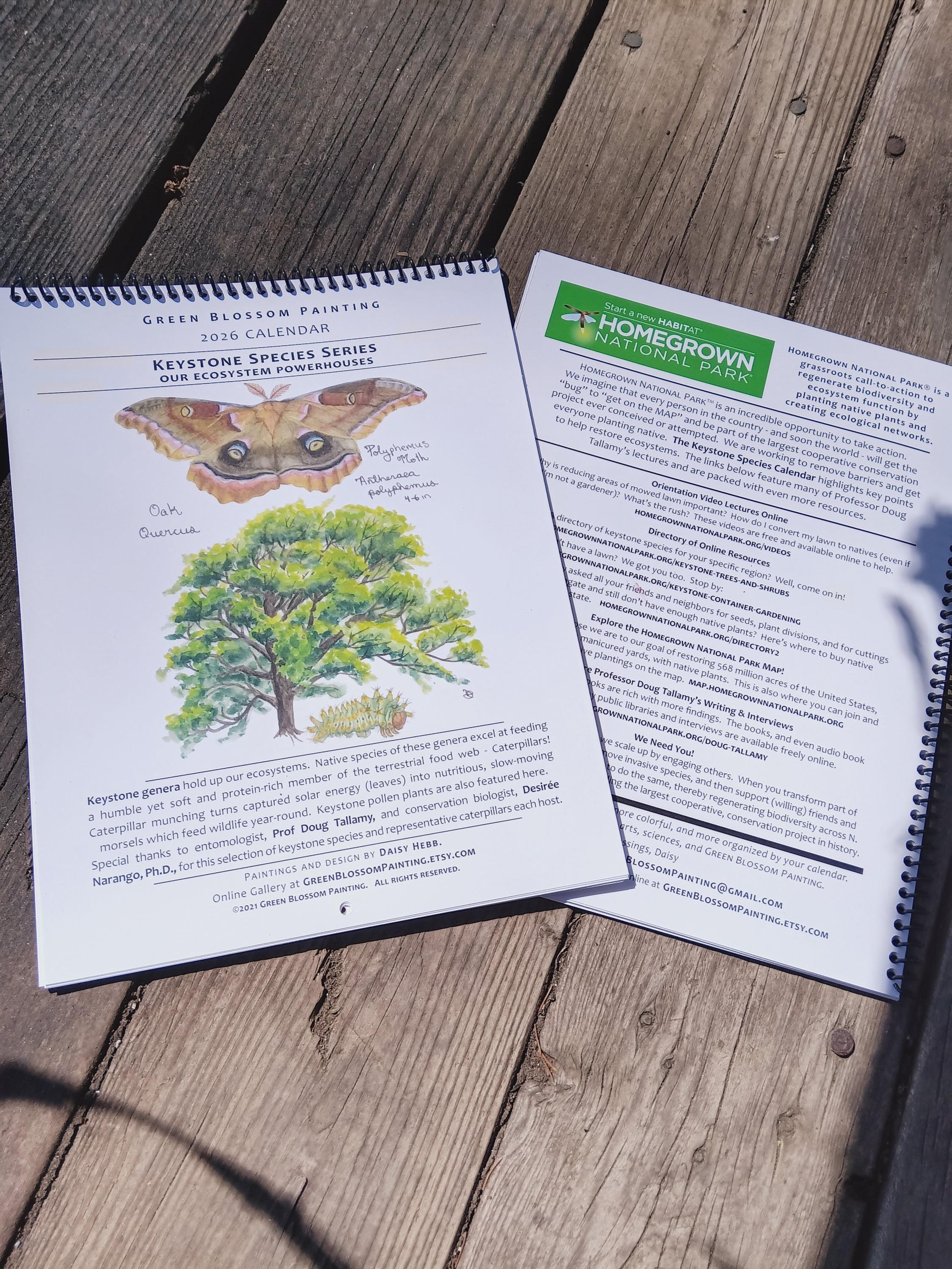 2026 Keystone Species Calendar, a Collaboration With Doug Tallamy - Etsy