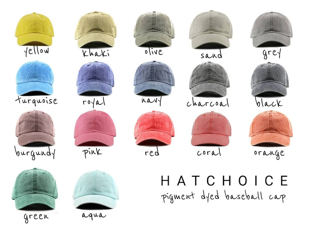 Classic Washed Cotton Baseball Cap - Etsy