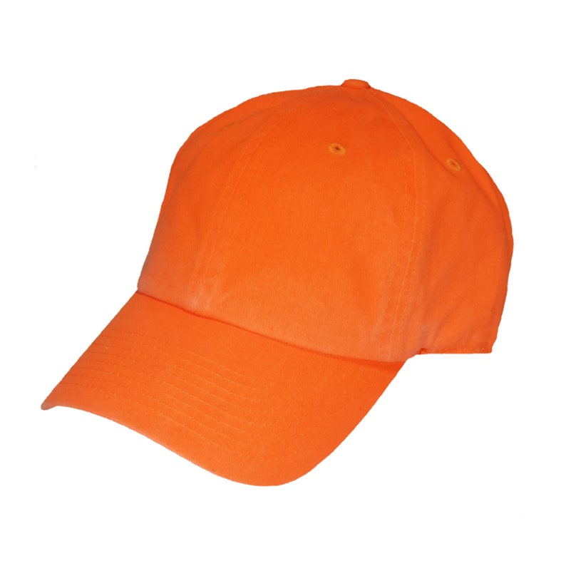 100% Cotton Neon Baseball Cap Neon Dad Hat | Etsy