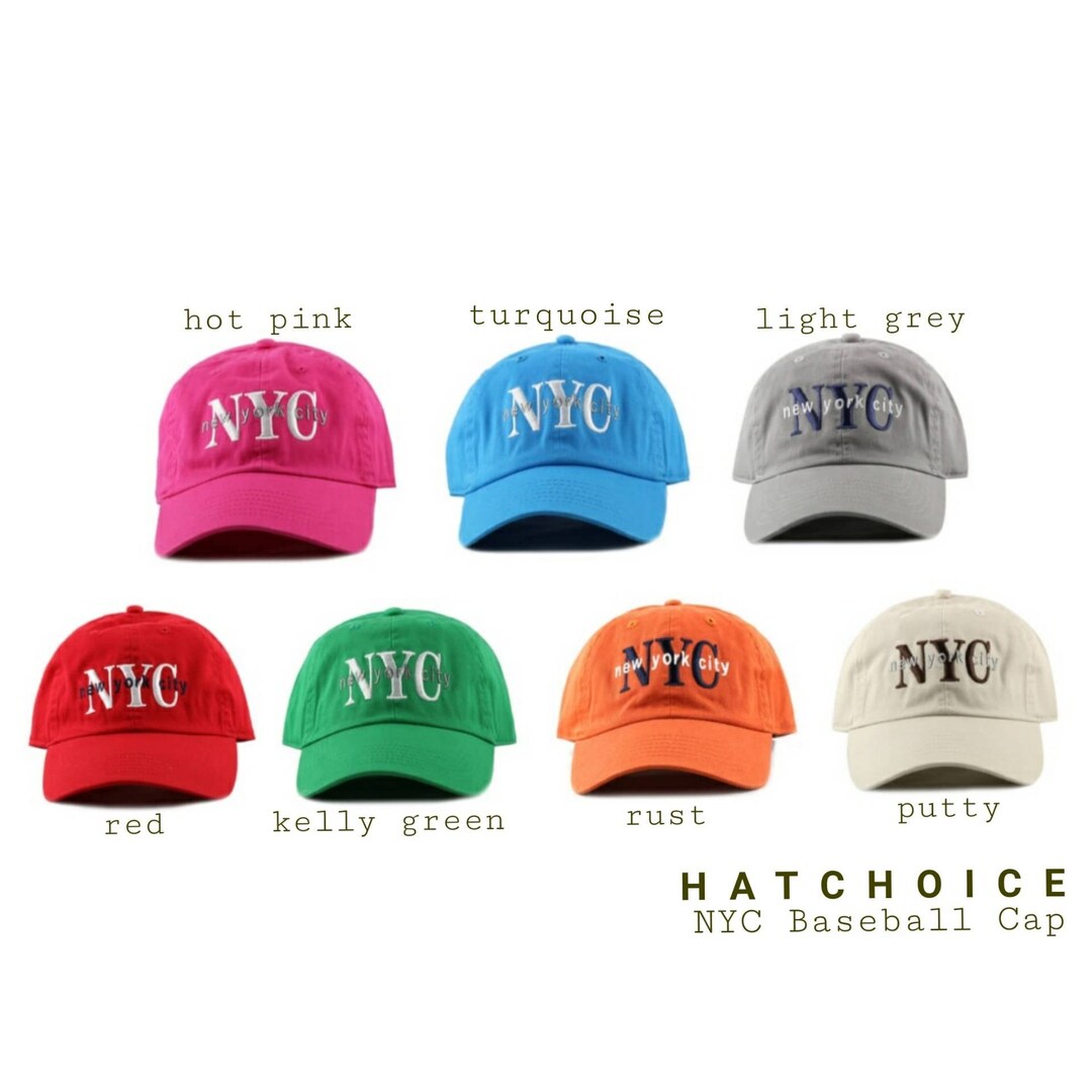 NYC Baseball Cap - Premium Classic Style - Cotton / Adjustable Buckle ...