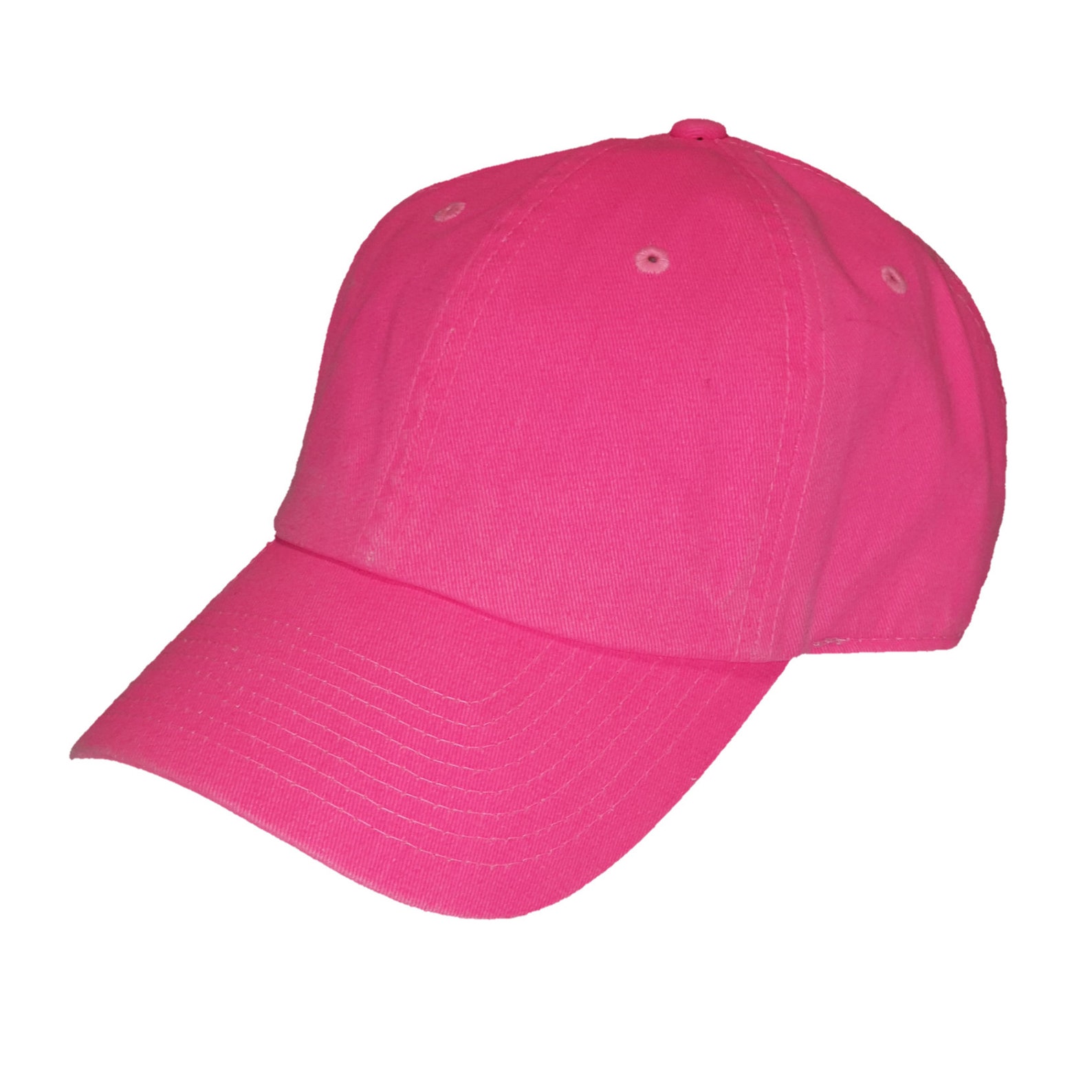 100% Cotton Neon Baseball Cap - Neon Dad Hat - Etsy