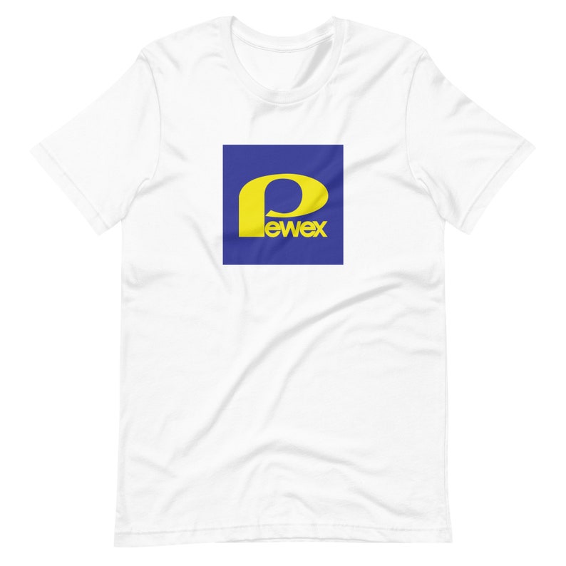 Pewex Center Classic Blue and Yellow Logo DTG on White T-shirt - Etsy
