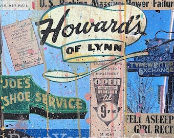 Entering Lynn Art Print Mixed Media Art Collage Lynn | Etsy