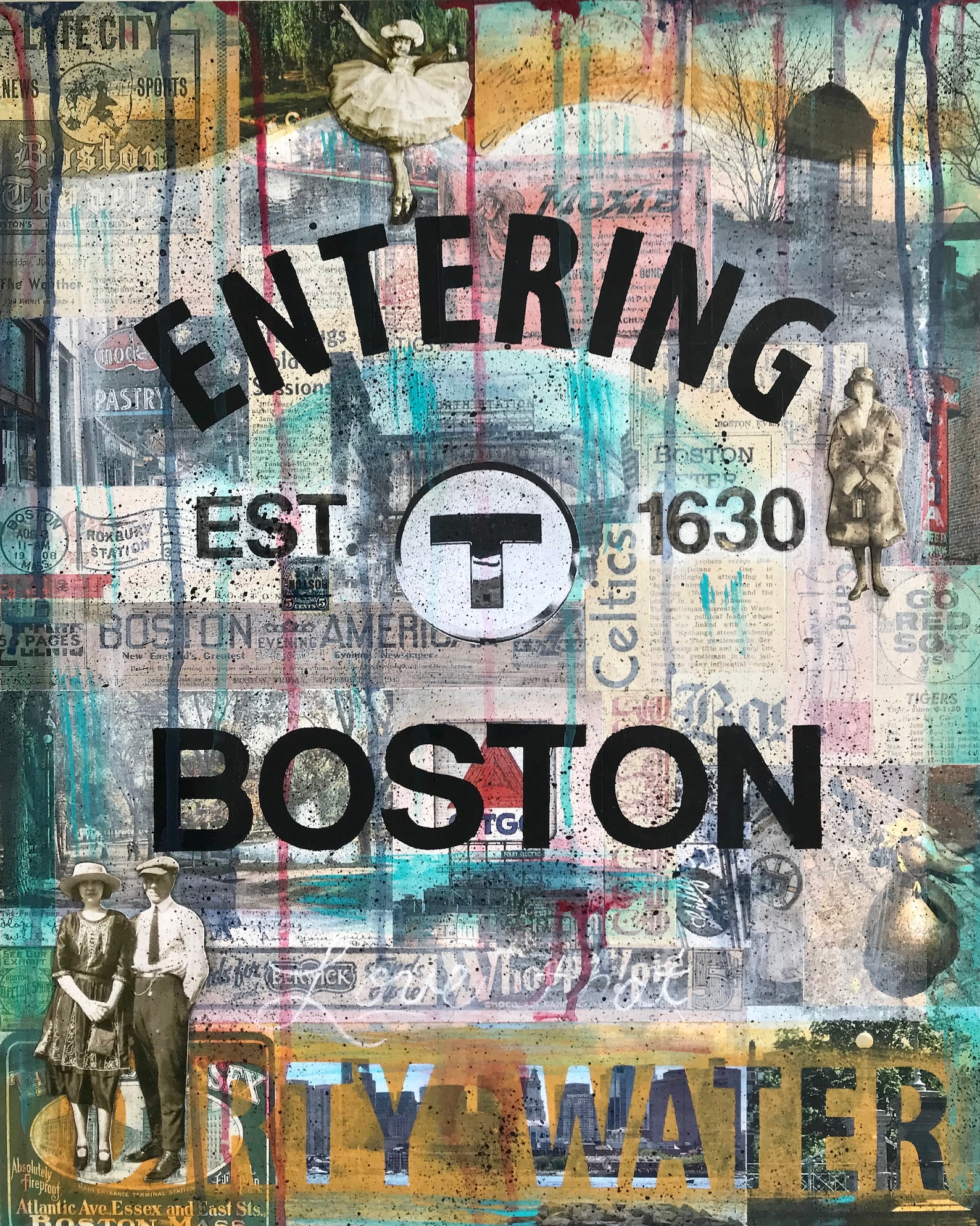 Entering Boston - Art Print | Wicked Nice Boston Sign | Waterfront ...