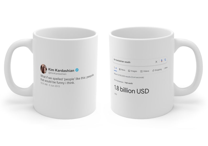 Kim Kardashian | Kimspirational 11oz Ceramic Mug - Etsy