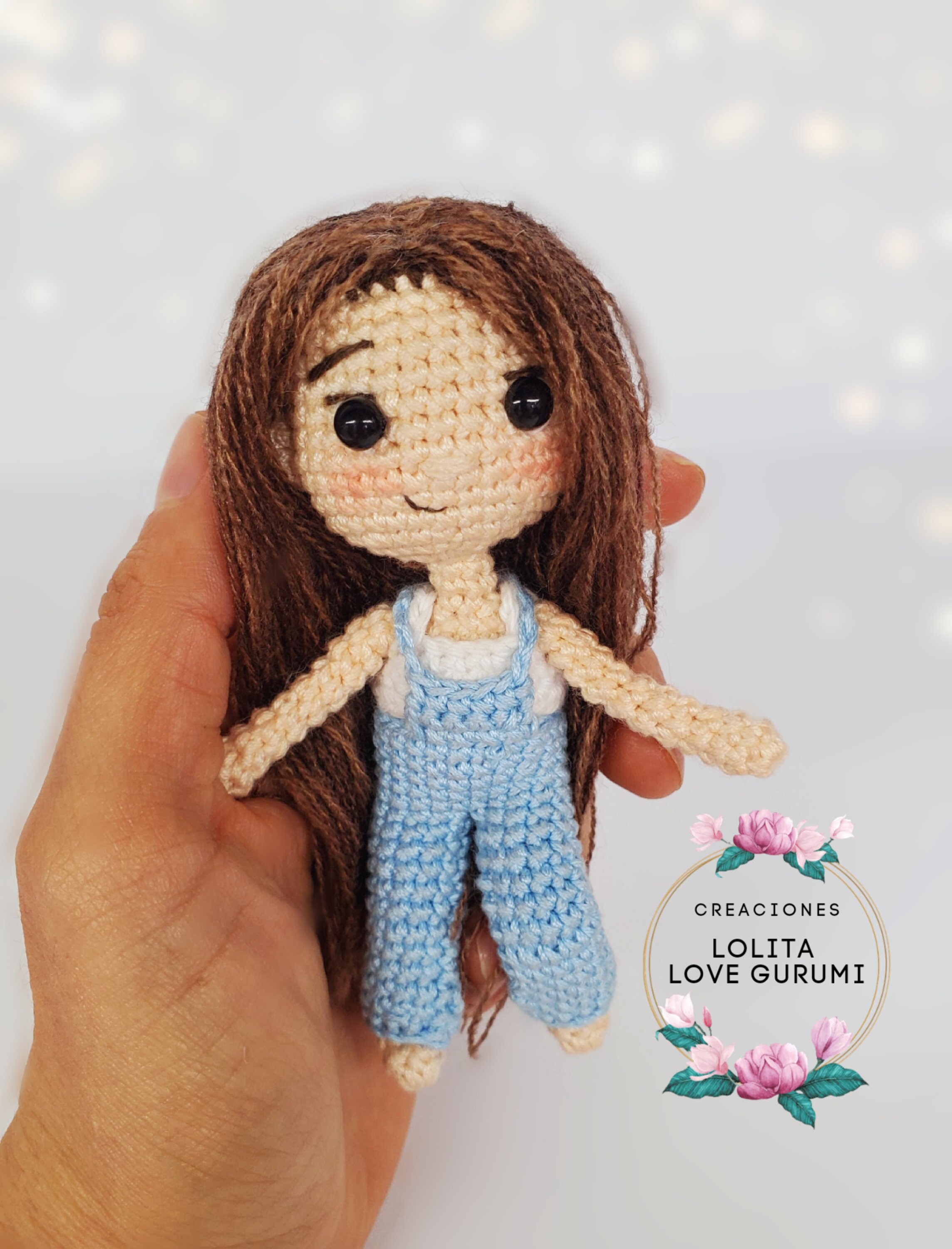 Amigurumi Pattern for Mini Dress-up Doll, Crochet Pattern, Tiny ...