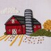 PDF Embroidery Pattern, Red Barn Digital Pattern for Beginners - Etsy