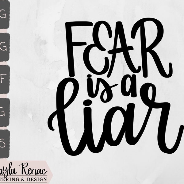 Fear is a Liar - Etsy