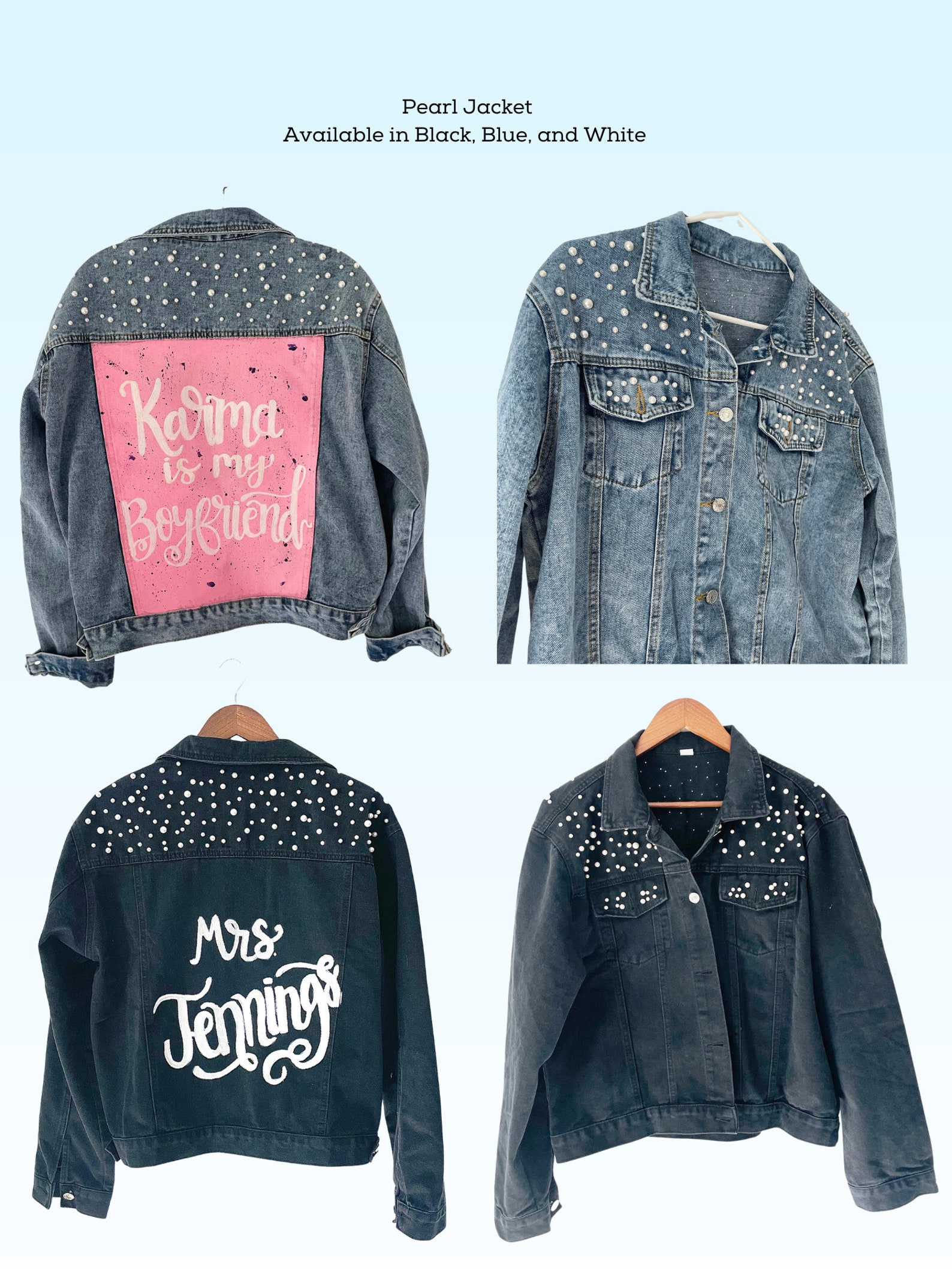 Christian Apparel Custom Jean Jacket | Denim Jacket |painted Denim ...