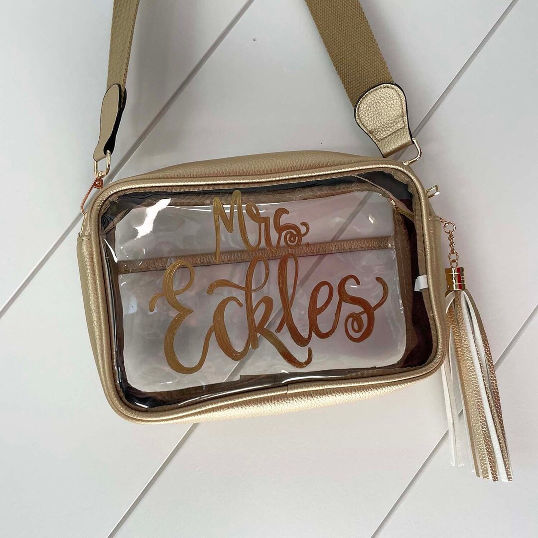 Personalized Clear Stadium Bag Stadium Bag Clear Concert Bag Unique ...