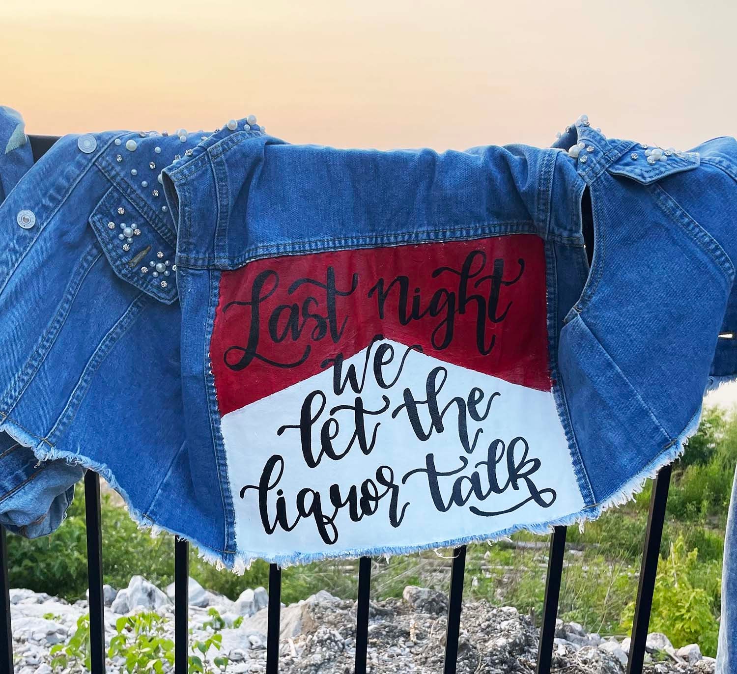 Custom Denim Vest Jacket Morgan Wallen Painted Denim - Etsy