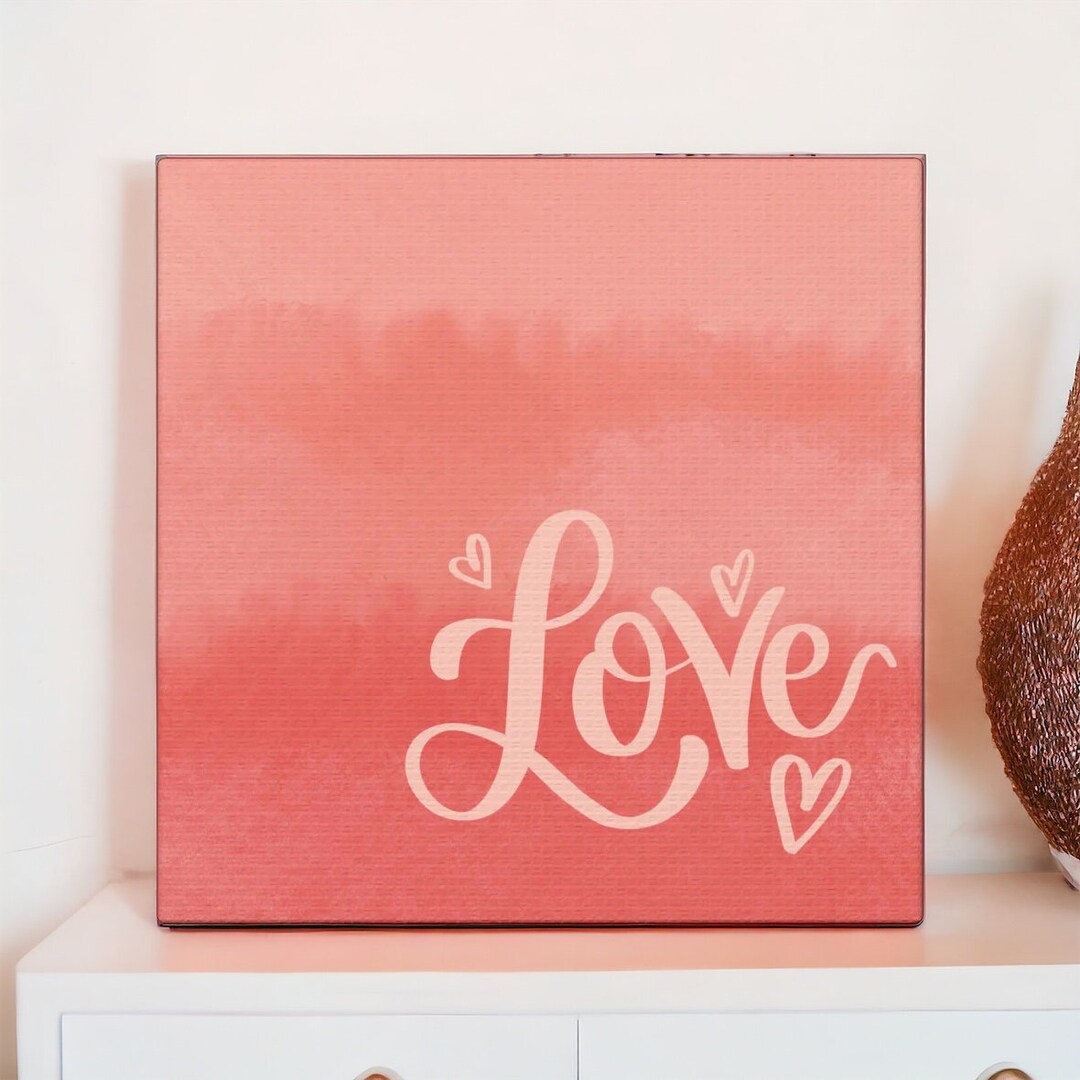 Love Sign | Valentine's Day Decor | Valentine's Day Sign | Pink ...