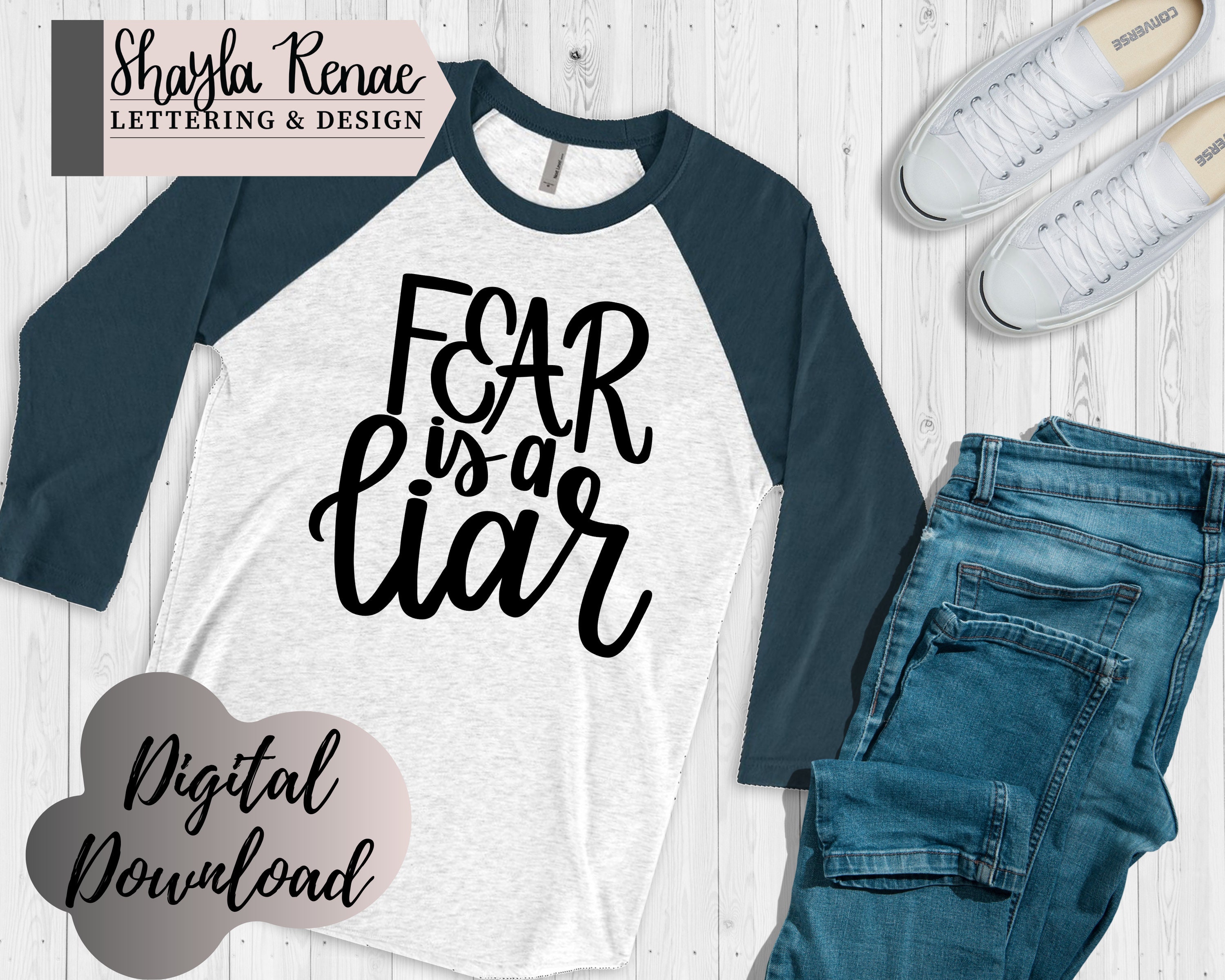 Fear is a Liar SVG Digital Download Home Decor Sign SVG Cricut ...