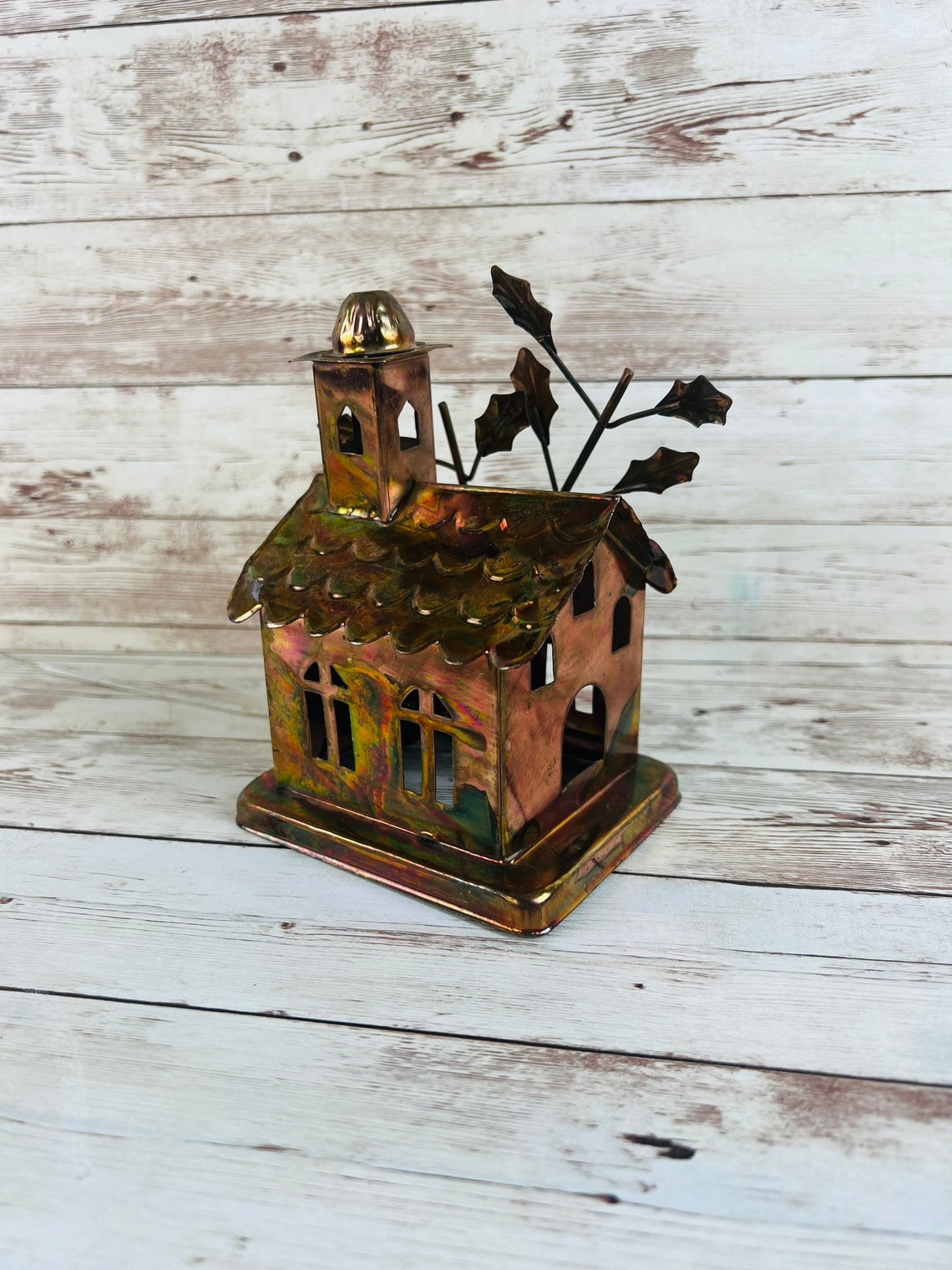 Berkeley Design Vintage Copper Metal Church Music Box - Etsy