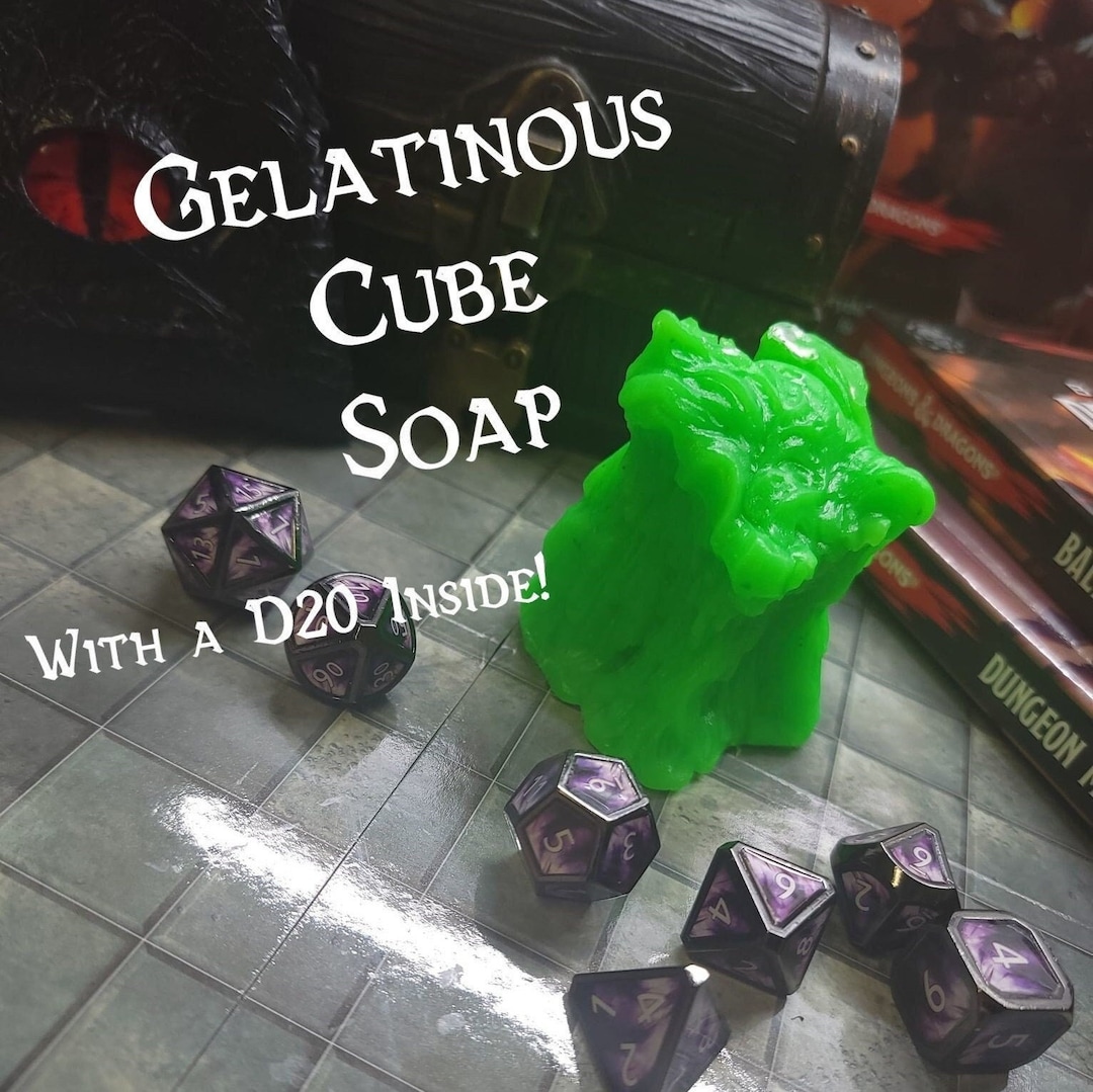 D&D Soap | Gelatinous Cube Soap | Dice Soap - Etsy