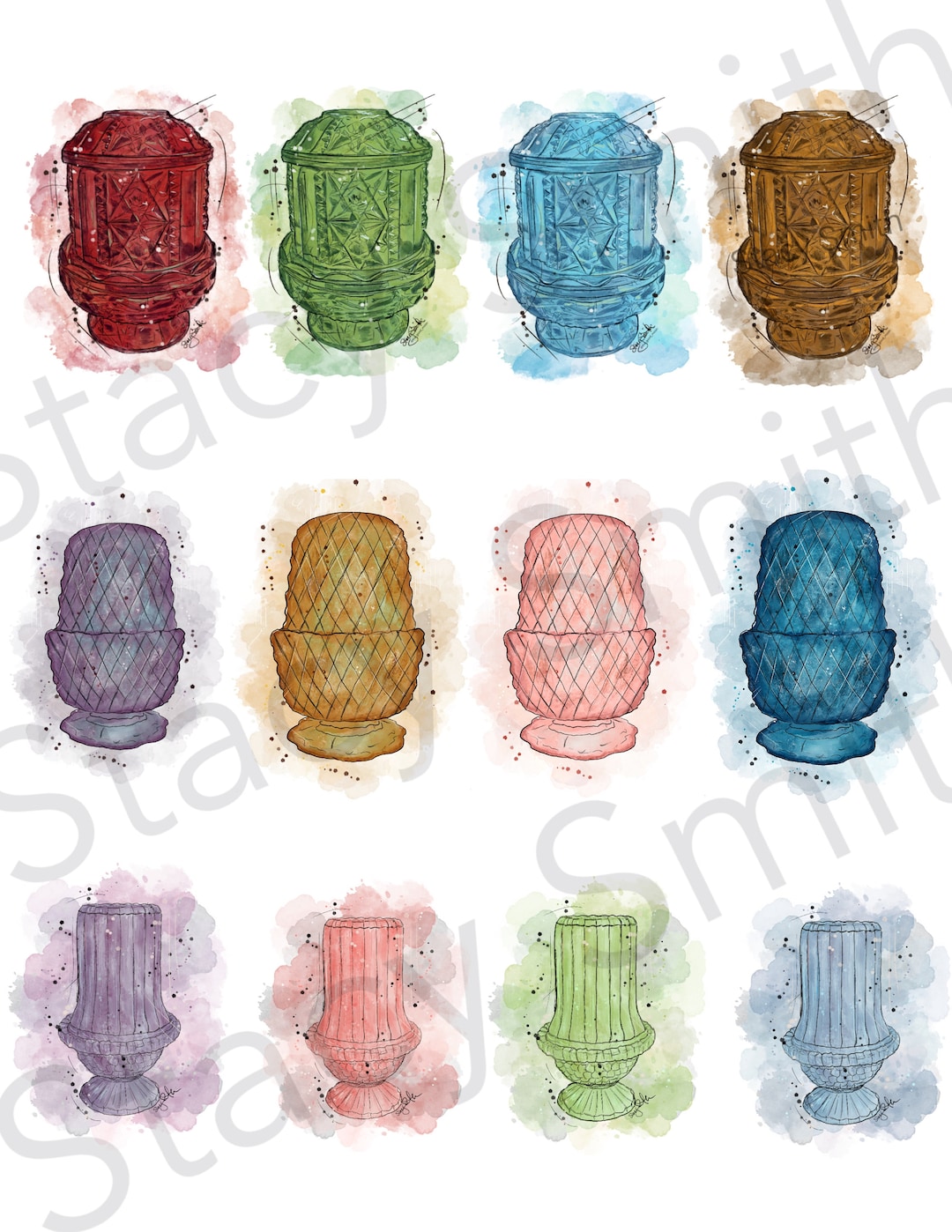 Fairy Lamp Printable Sticker Sheet - DIGITAL DOWNLOAD - Etsy