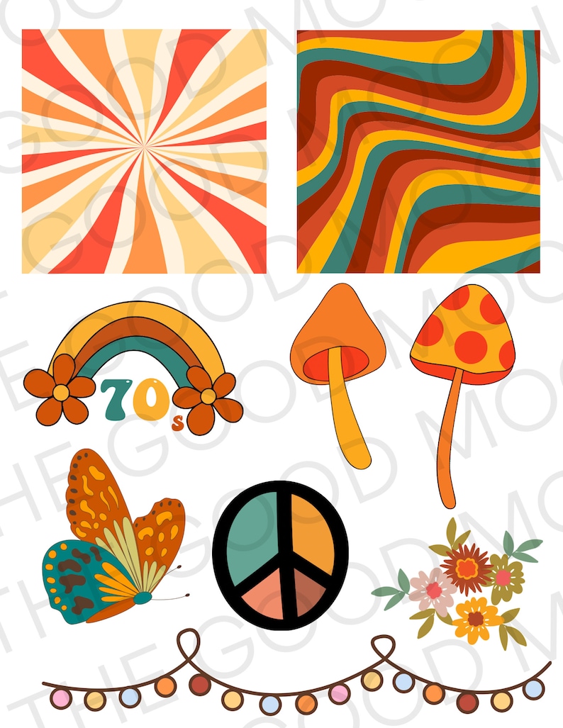 The Groovy 70’s Scrapbook Bundle - Digital Download - Etsy