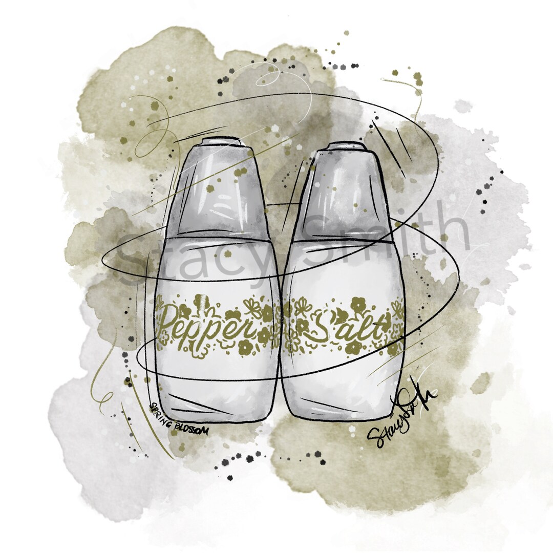 Vintage Pyrex Drawing Spring Blossom Shakers - DIGITAL DOWNLOAD - Etsy