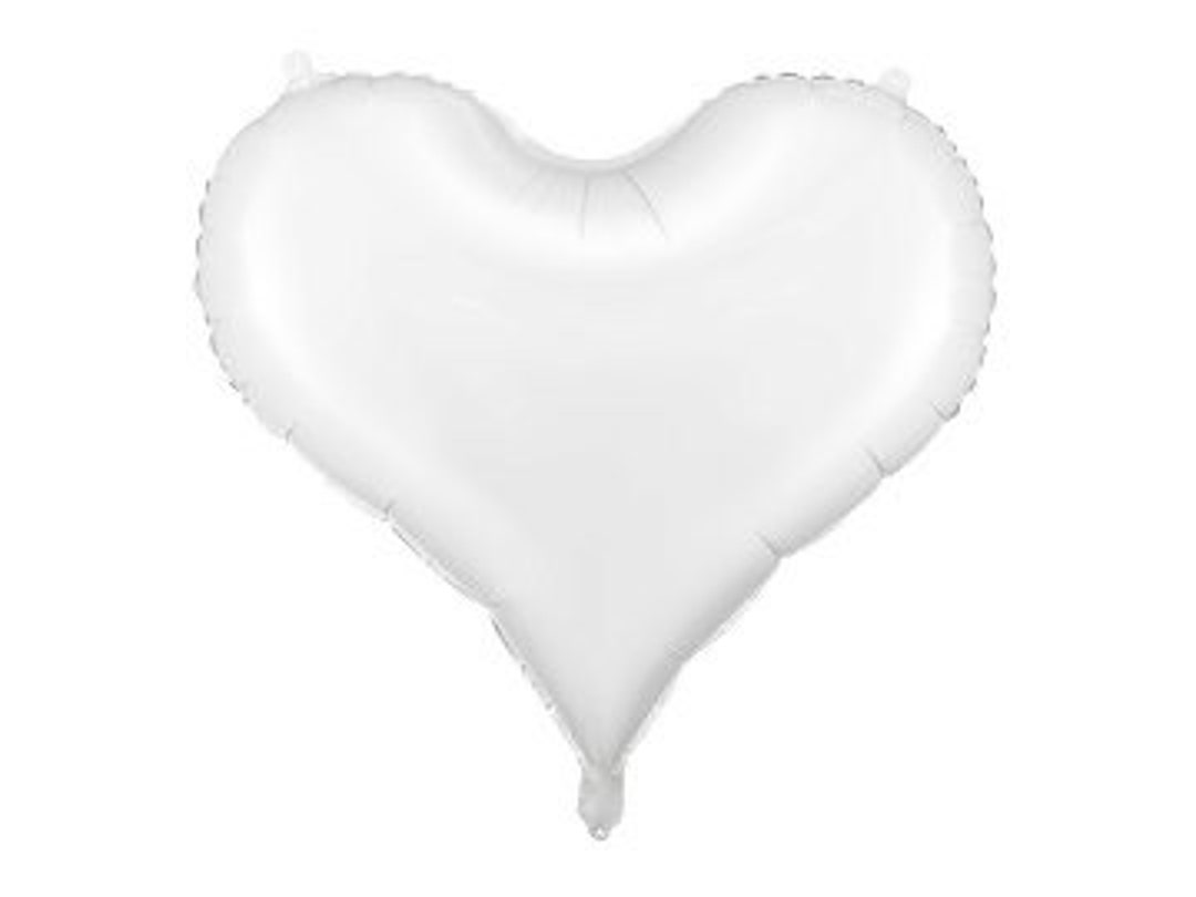 Giant Heart Shape Giant Balloon White 24x20.5" Valentine Balloon Party ...