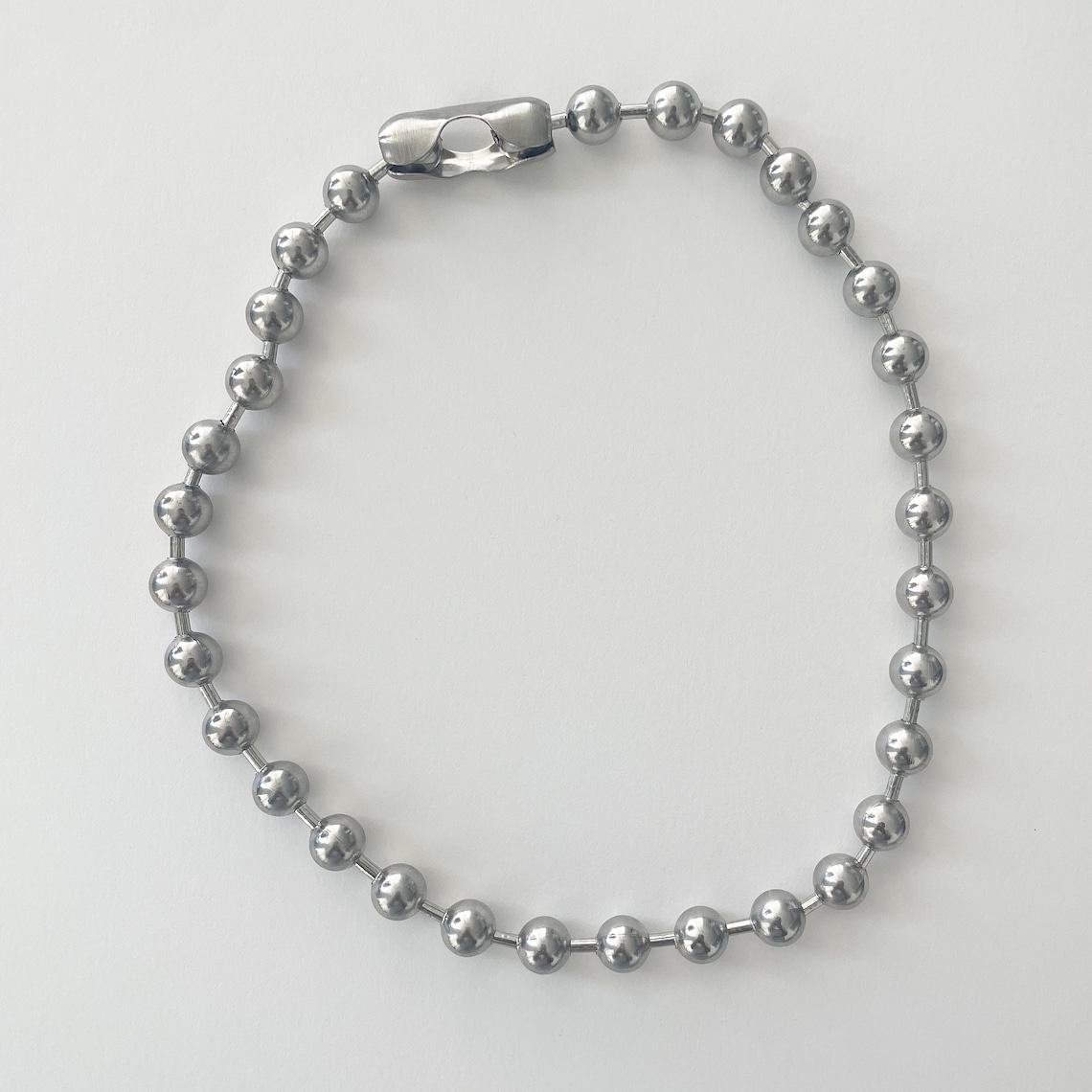 Oversized Stainless Steel Ball Chain Statement Necklace - Etsy