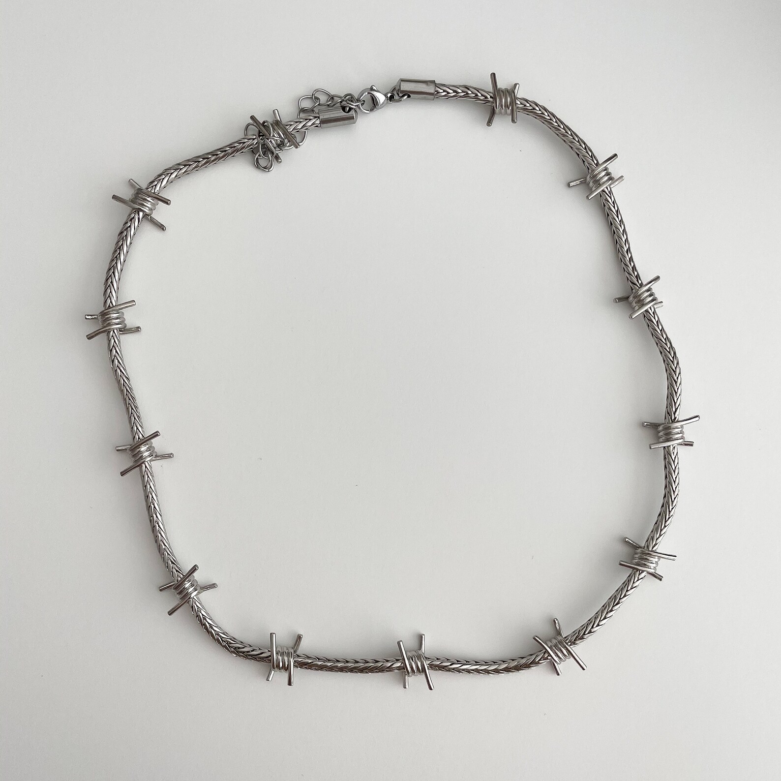 Barbed Wire Necklace. Gothic Necklace Stainless Steel - Etsy