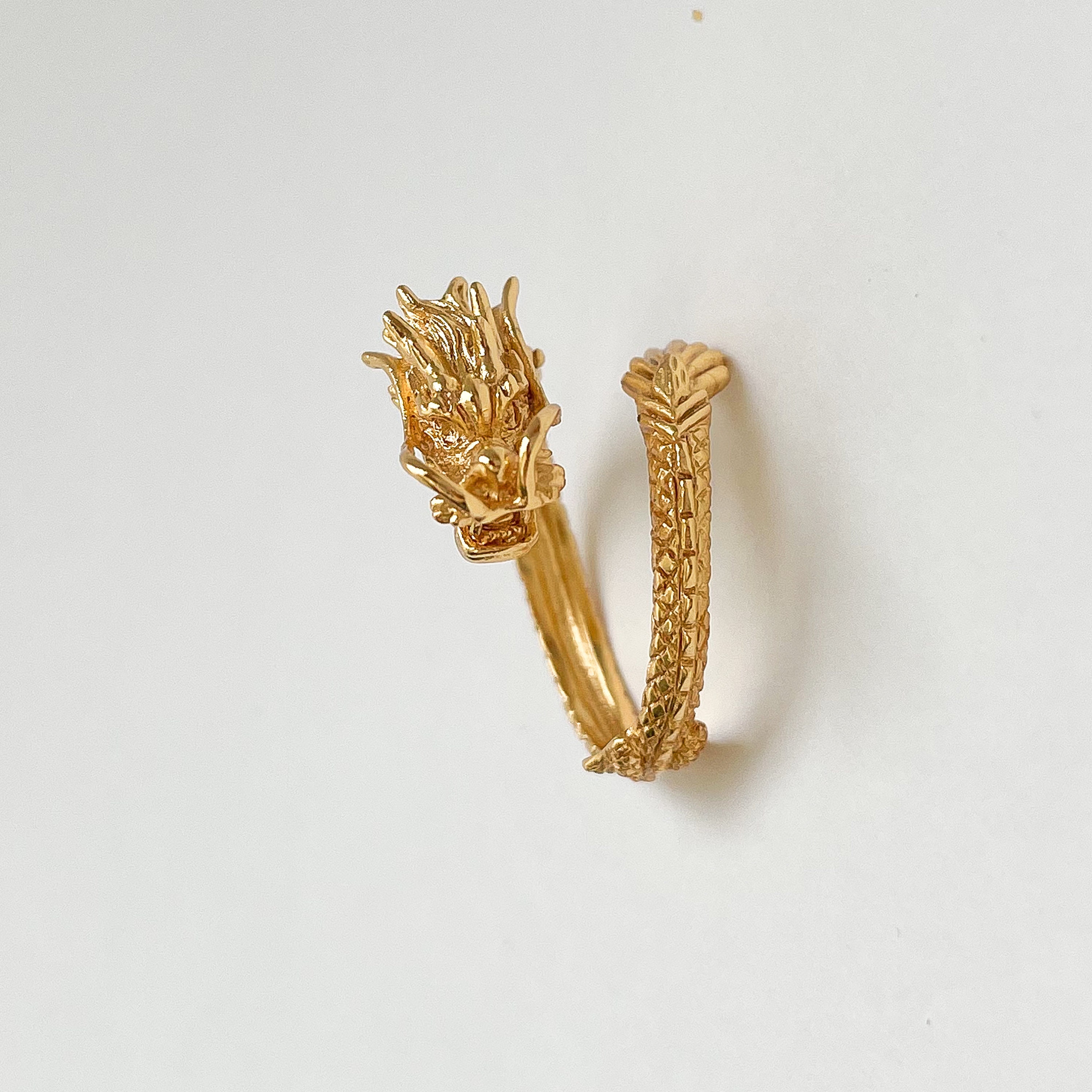 Gold Dragon Ring, Dragon Ring for Men, Mens Ring, Adjustable Ring ...