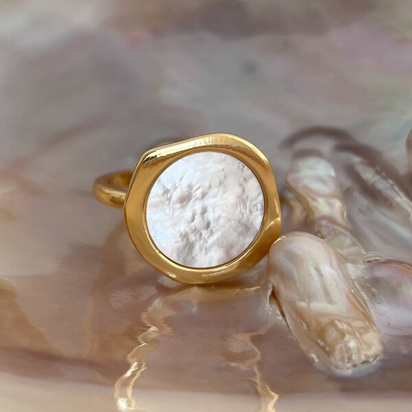 Gold Pearl Ring - Shop Online - Etsy