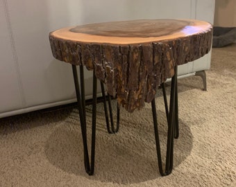 Spalted Red Oak End Table - Etsy