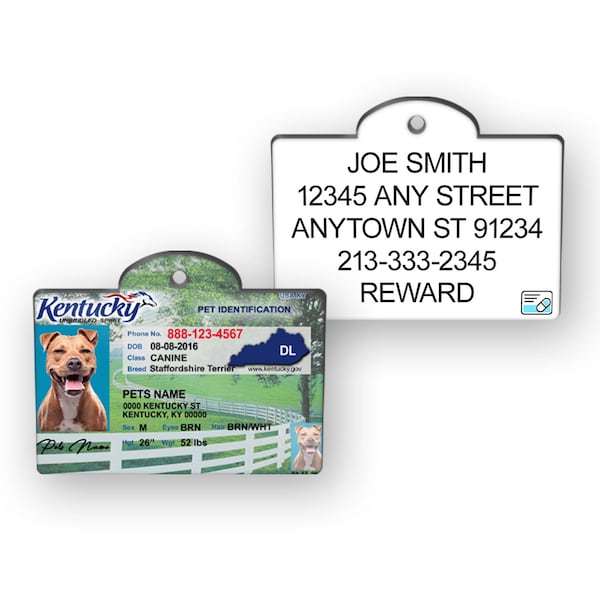 Dog License Tag Kentucky - Etsy