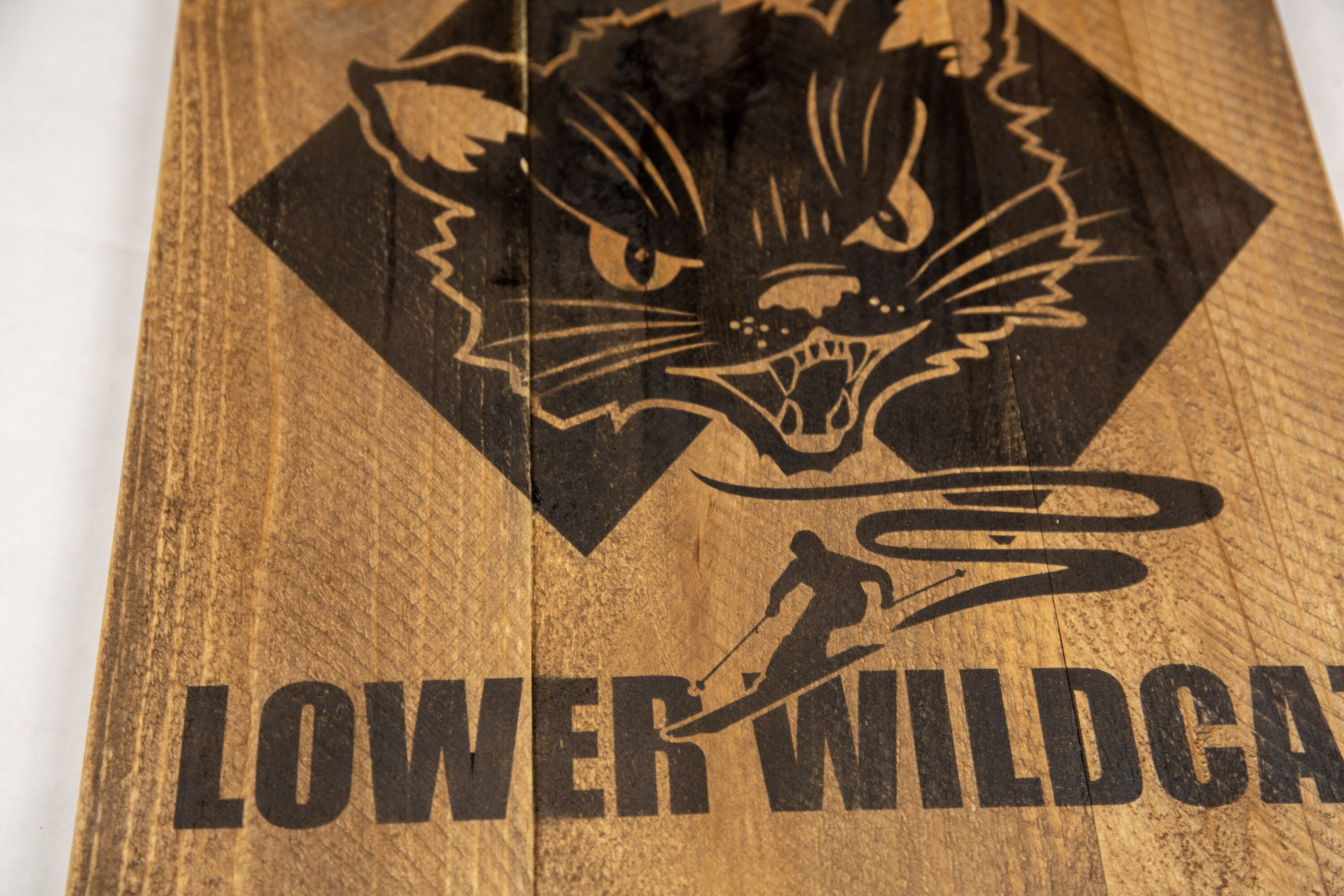 Vintage Style Lower Wildcat Ski Trail Sign - Handmade Rustic Laurel ...