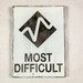 Mountain Bike Trail Difficulty Rustic Signs - Riding Level Handmade ...