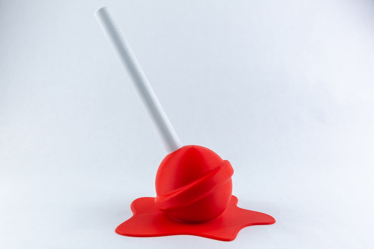 3D Printed Melting Lollipop Modern Art Sculpture - Oversized Lollipop ...