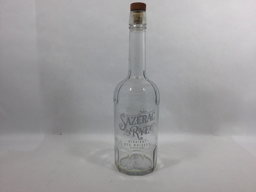 Empty Sazerac Rye Whiskey Glass 750ml Liquor Bottle - Limited Release ...
