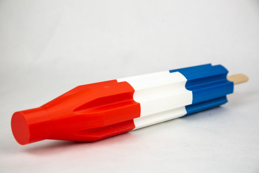 3D Printed Jumbo Bomb Pop Art Sculpture - Oversized Rocket Pop Unique ...