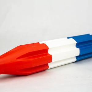 3D Printed Jumbo Bomb Pop Art Sculpture Oversized Rocket Pop Unique ...
